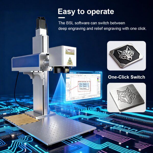 Scotle 2.5D Plus Fiber Laser Engraving Machine – Deep & Relief